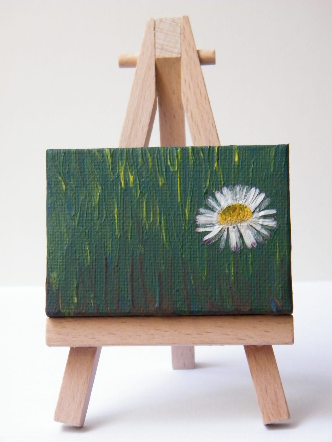 daisy pressed flower easel | Dried Flower Craft