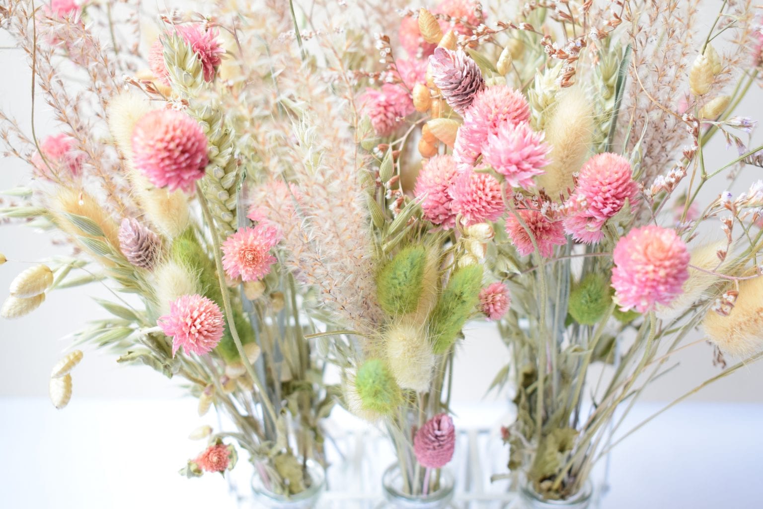 dried natural pink clover grasses | Dried Flower Craft